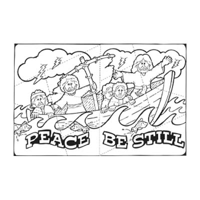peace be still coloring page