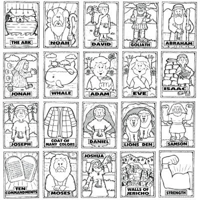 Bible Characters Clipart Black And White