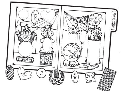Circus Shapes - File Folder Game – Finch Family Games