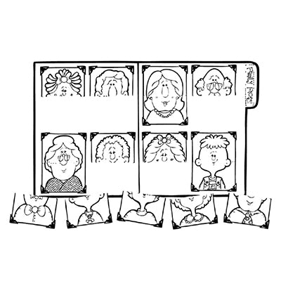 Family Faces - File Folder Game – Finch Family Games
