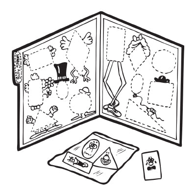 Silly Shapes - File Folder Game – Finch Family Games