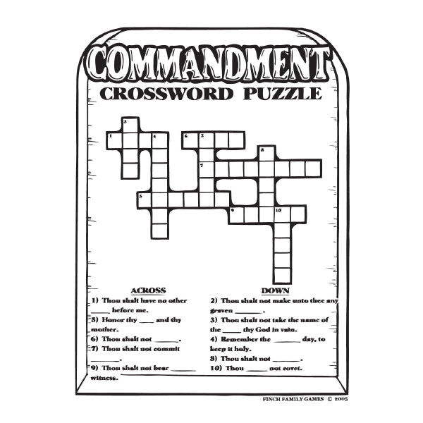 Come Follow Me - Old Testament - May Week 1 – Finch Family Games